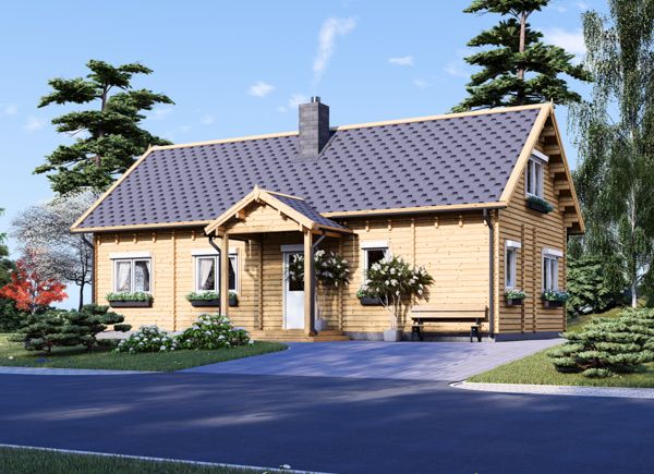 Traditioneel houten huis: kwalitatief zelf-bouwpakket bij Pineca.nl