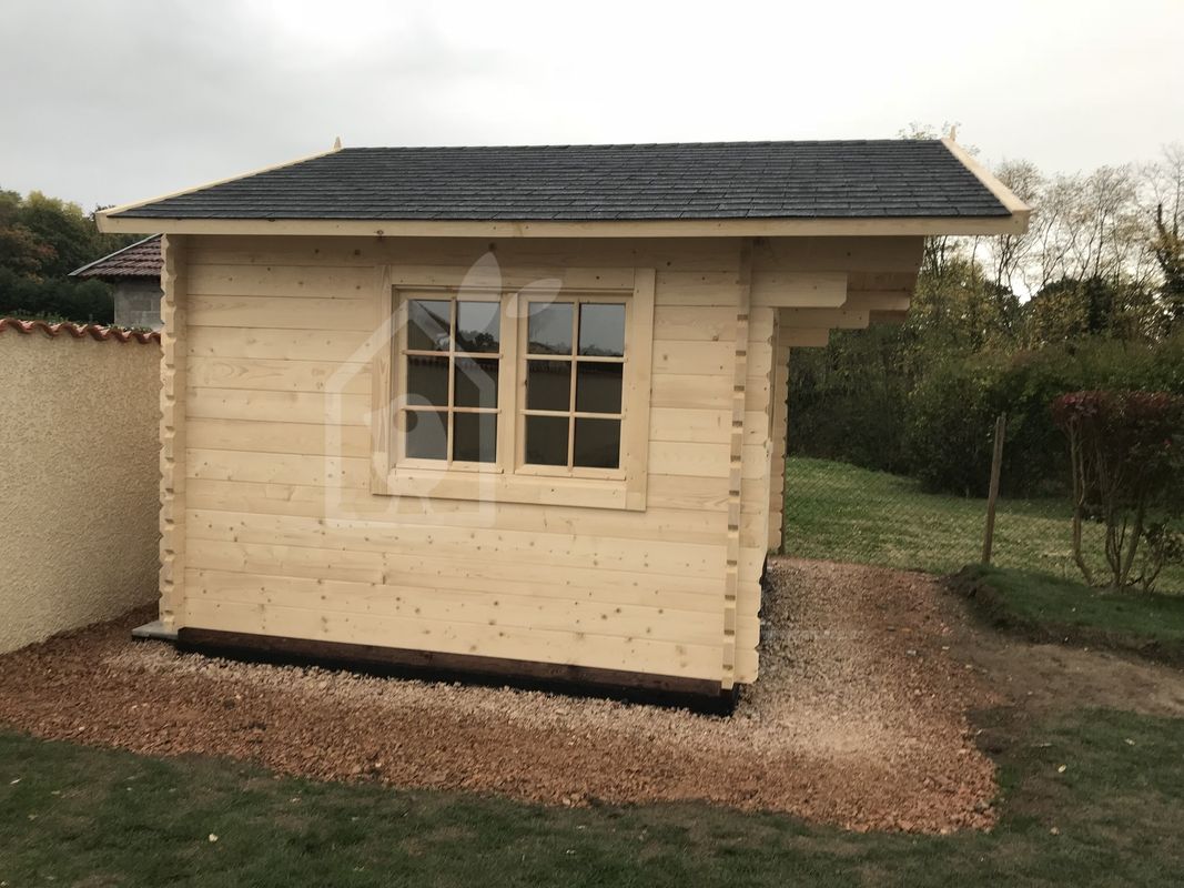 Tuinhuis blokhut DREUX (44 mm), 4x3 m, 12 m²